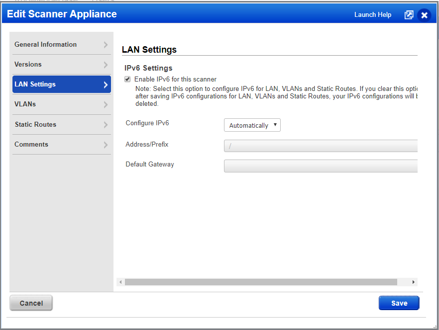 Error while scanning IPv6 address