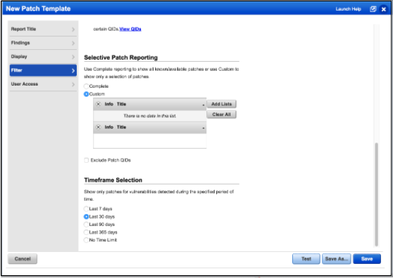 How to create a Patch Report to "Show only patches for vulnerabilities ...